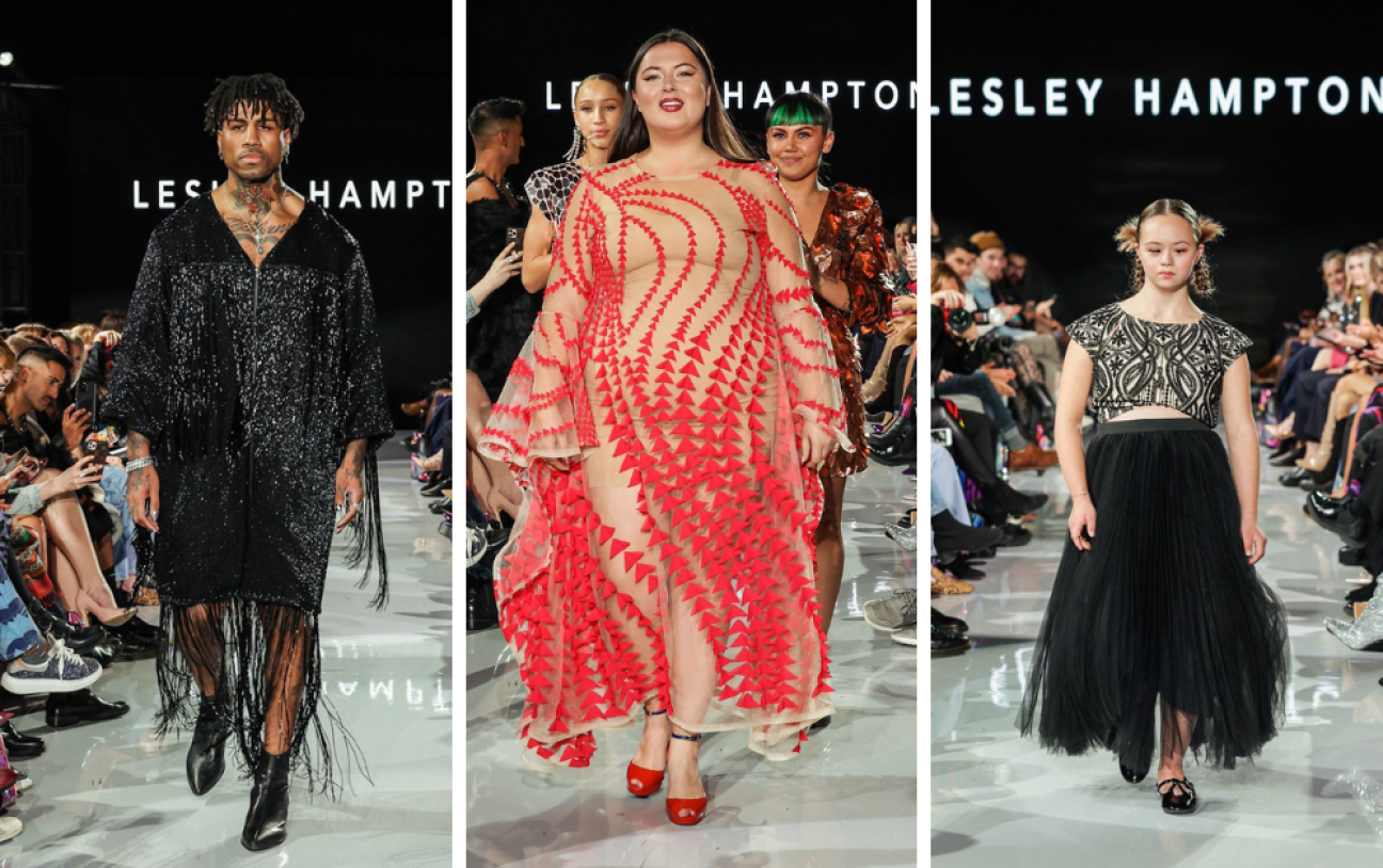 Authentic. Inclusive. Body positive. Lesley Hampton makes her mark in the fashion world ...
